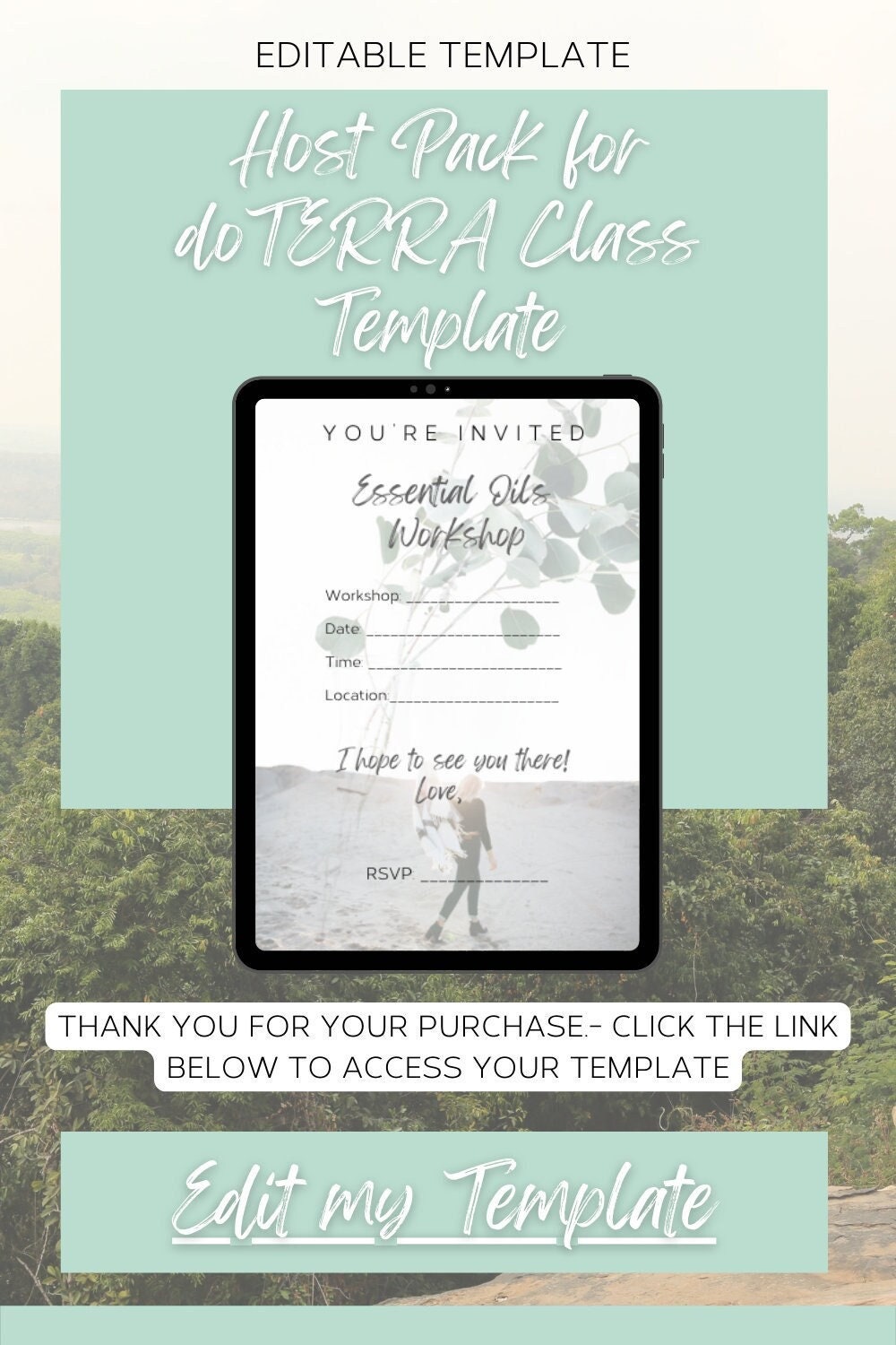 Doterra Host Pack FULLY EDITABLE Canva Template Invite to Essential Oil ...