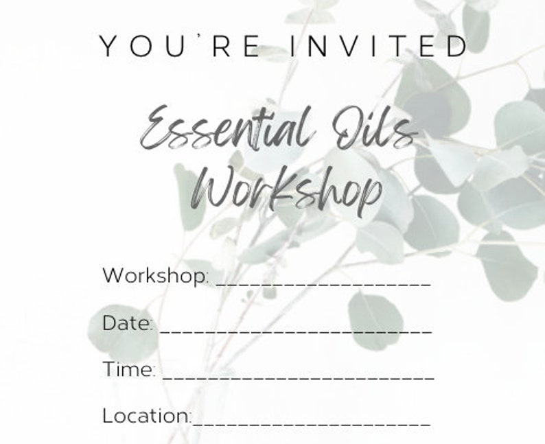 Doterra Host Pack FULLY EDITABLE Canva Template Invite to Essential Oil ...