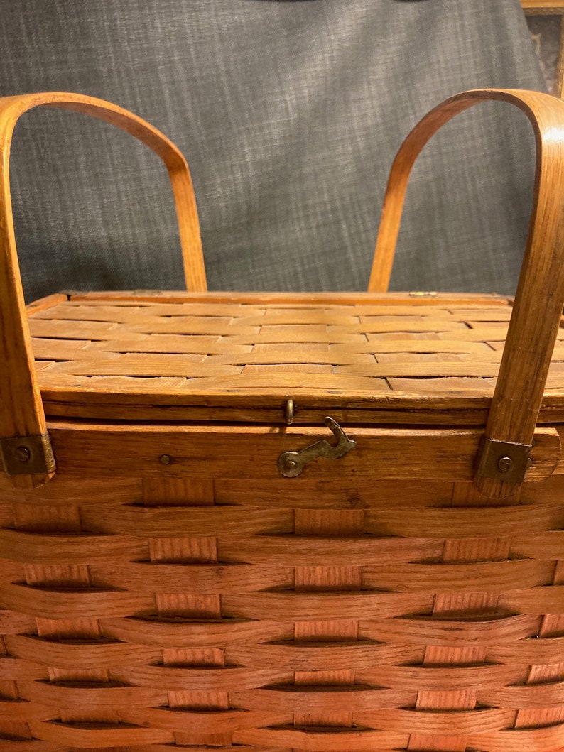Vintage West Rindge Picinic Basket Made in NH - Etsy