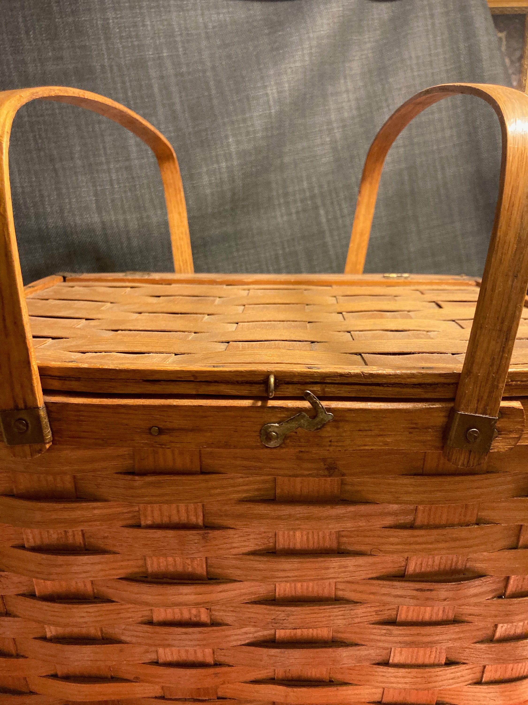 Vintage West Rindge Picinic Basket Made in NH - Etsy
