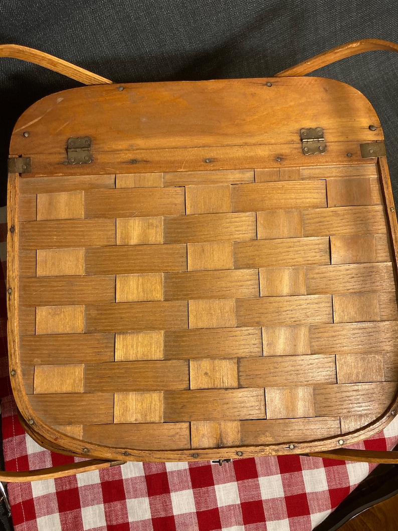 Vintage West Rindge Picinic Basket Made in NH - Etsy