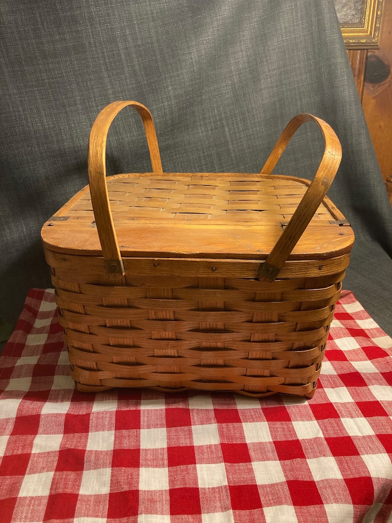 Vintage West Rindge Picinic Basket Made in NH - Etsy