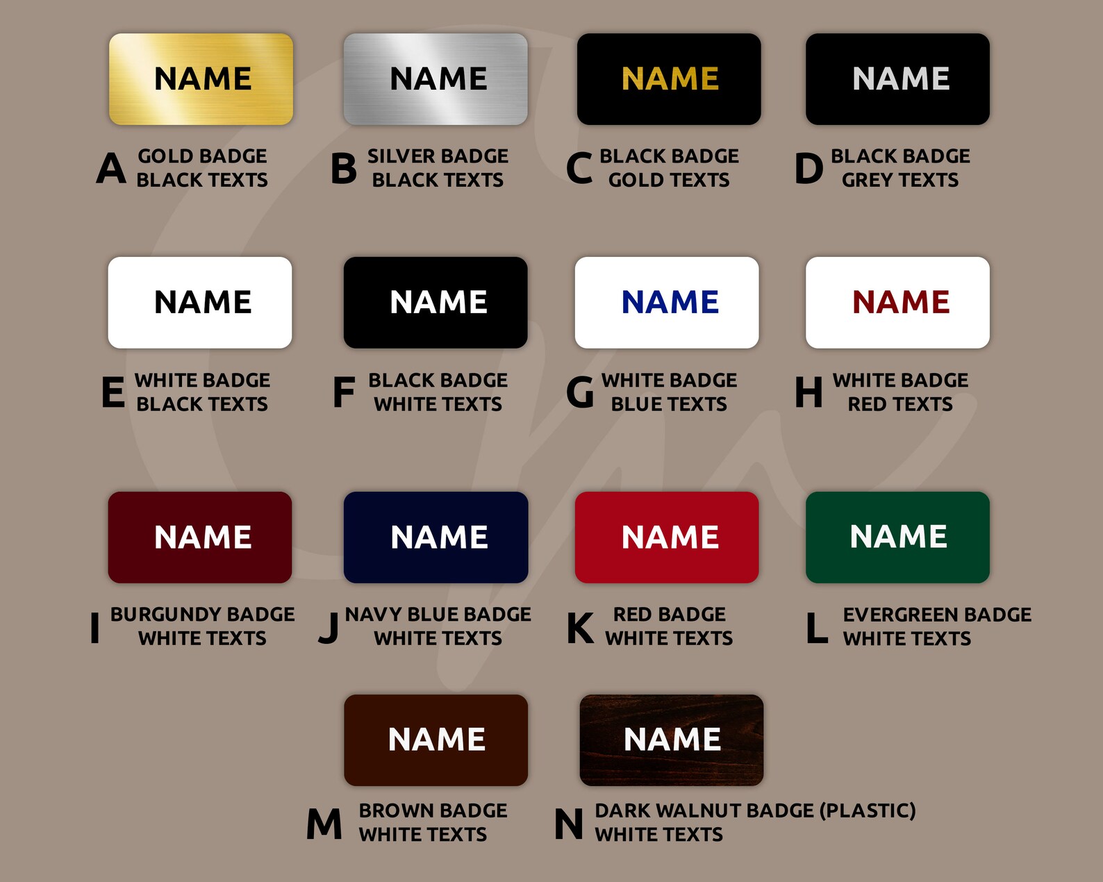 Custom Engraved Name Tags Personalized Engraved Employee - Etsy