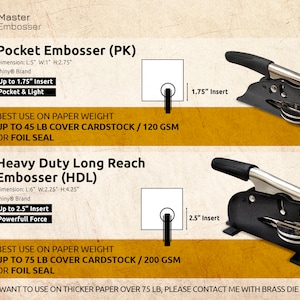 Custom Embosser / Monogram Embosser / Personalized Embosser / Address Embosser / Wedding ...