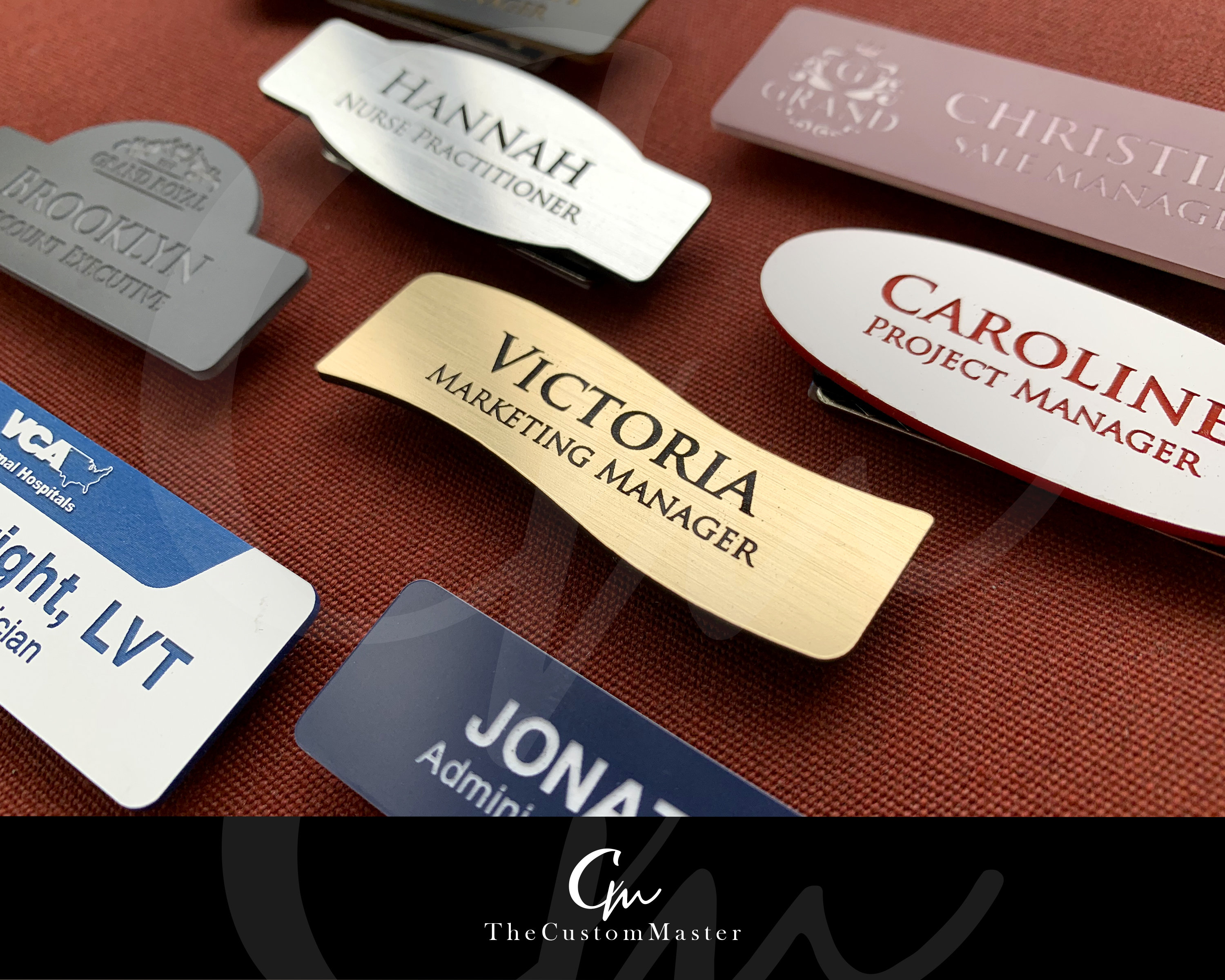 Custom Engraved Name Tags Personalized Engraved Employee - Etsy