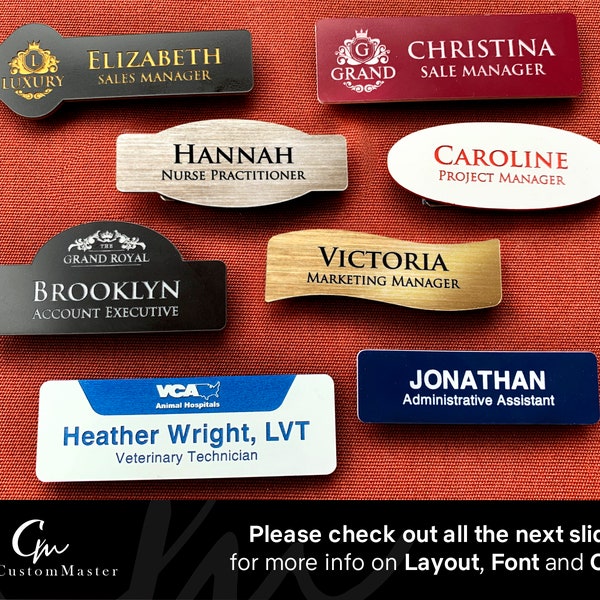 Custom Name Tags - Etsy