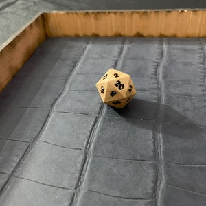 Ambrosia Maple D20 Wood Dice. All Natural Hardwood Twenty Sided Die for ...