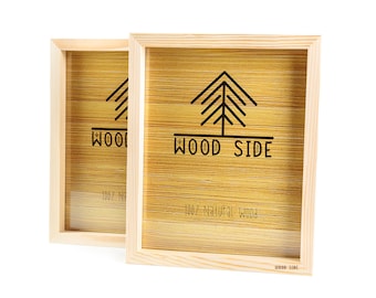 Wood Picture Edge Trim Unfinished Wooden Photo Frame, Picture Frame ...