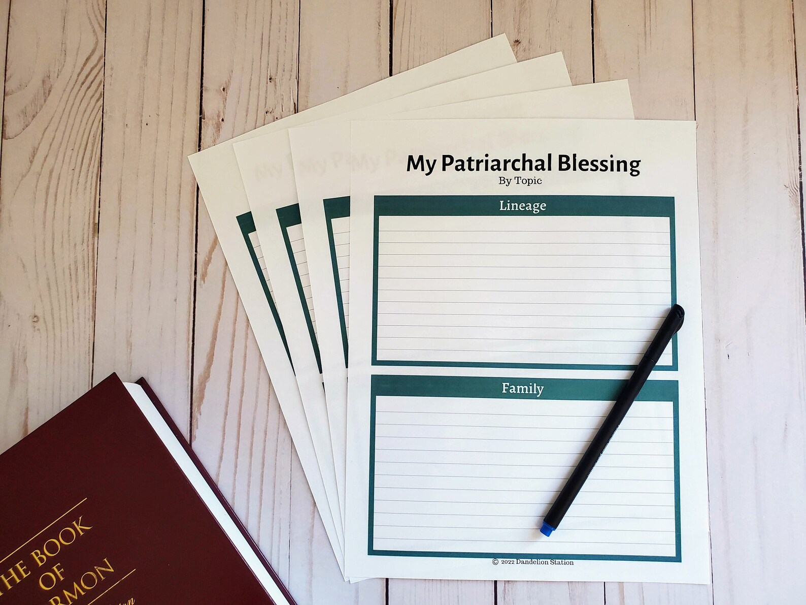 LDS Patriarchal Blessing Study Guide INSTANT DOWNLOAD - Etsy
