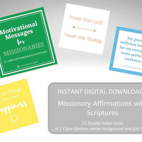 Missionary Cards - Etsy