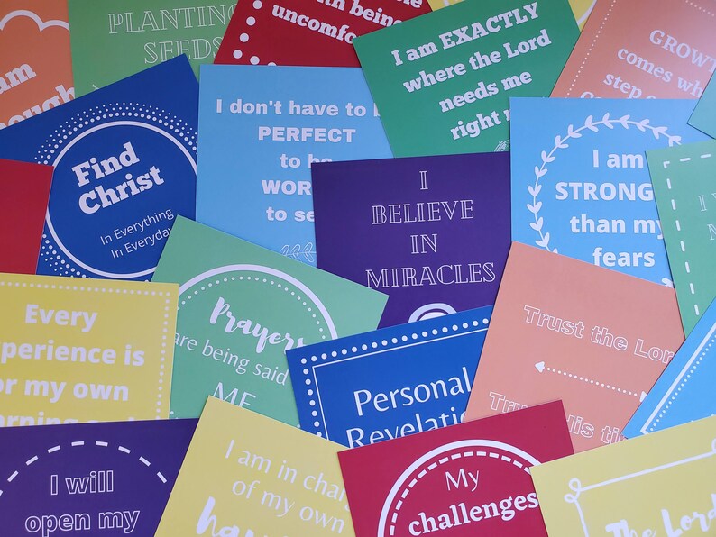 Motivational Messages Scripture Cards for LDS Missionaries - Etsy