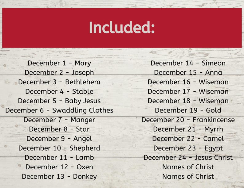 Christmas Nativity Story Cards, Scripture Advent Calendar (digital ...