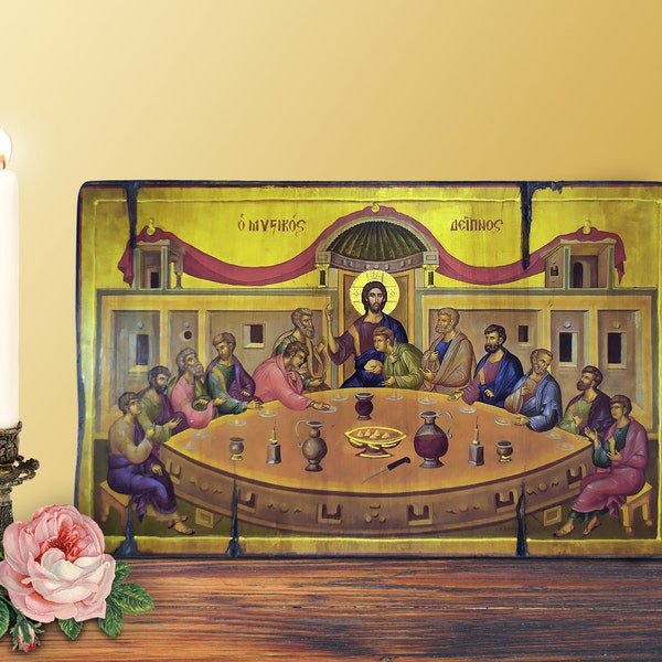 The Last Supper Orthodox Icon - Etsy