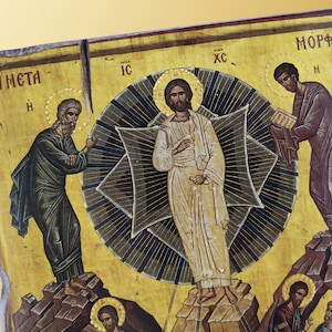Transfiguration of Jesus Christ Icon Byzantine Greek Orthodox Religious ...