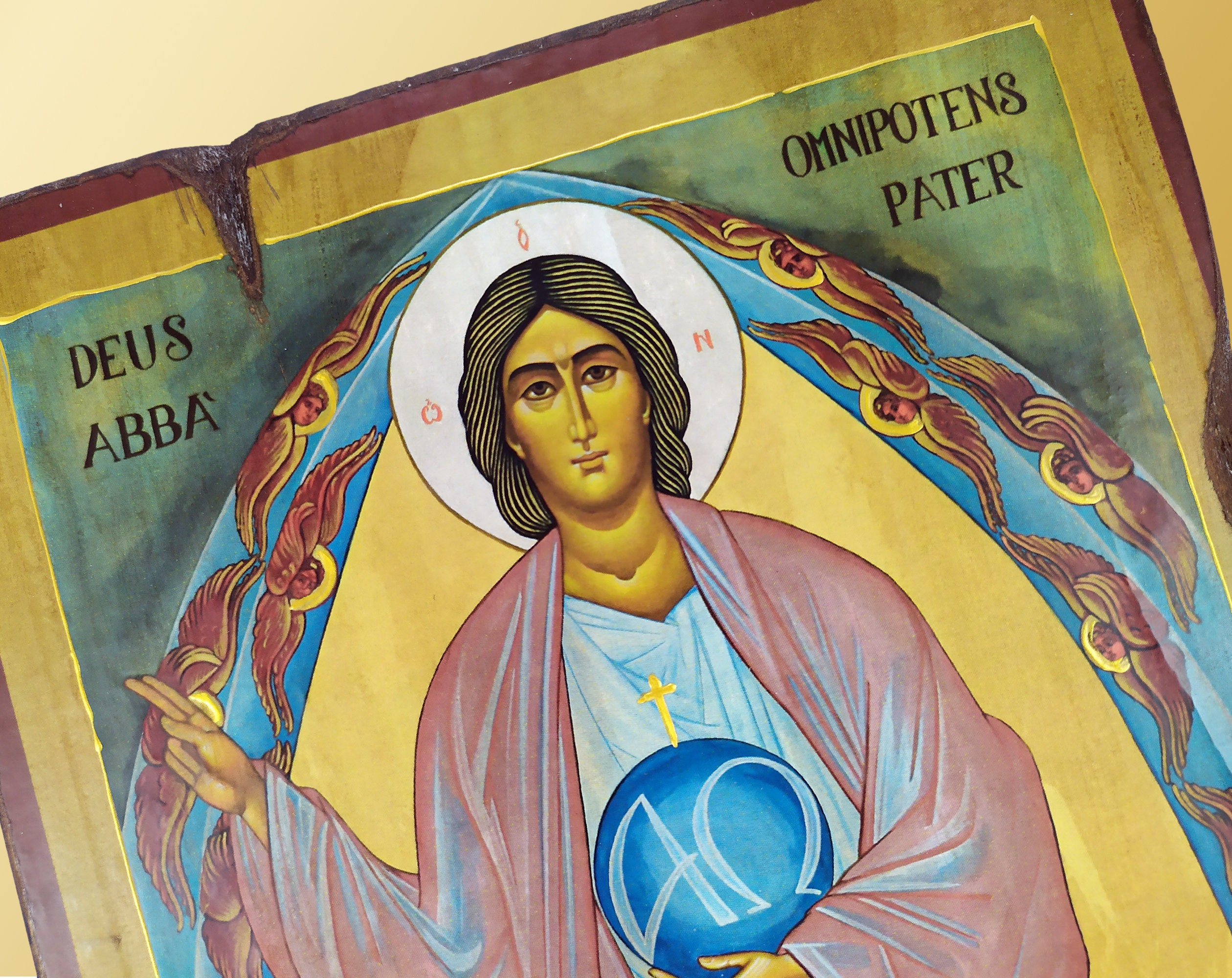 DEUS OMNIPOTENS Abba Pater Icon Merciful God the Father - Etsy UK