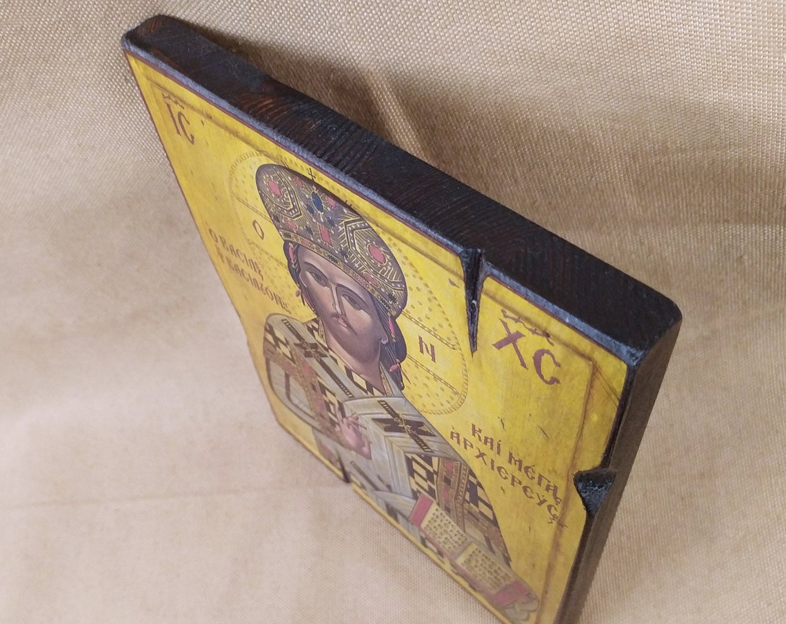 CHRIST BLESSING Icon King of Kings and Great Priest Byzantine | Etsy