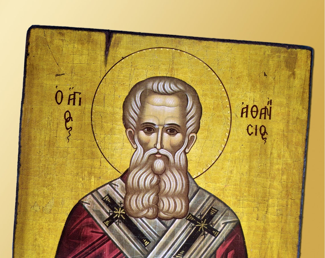 Saint Athanasius of Alexandria Icon Large Size 19x26cm-7.48x10.24in ...