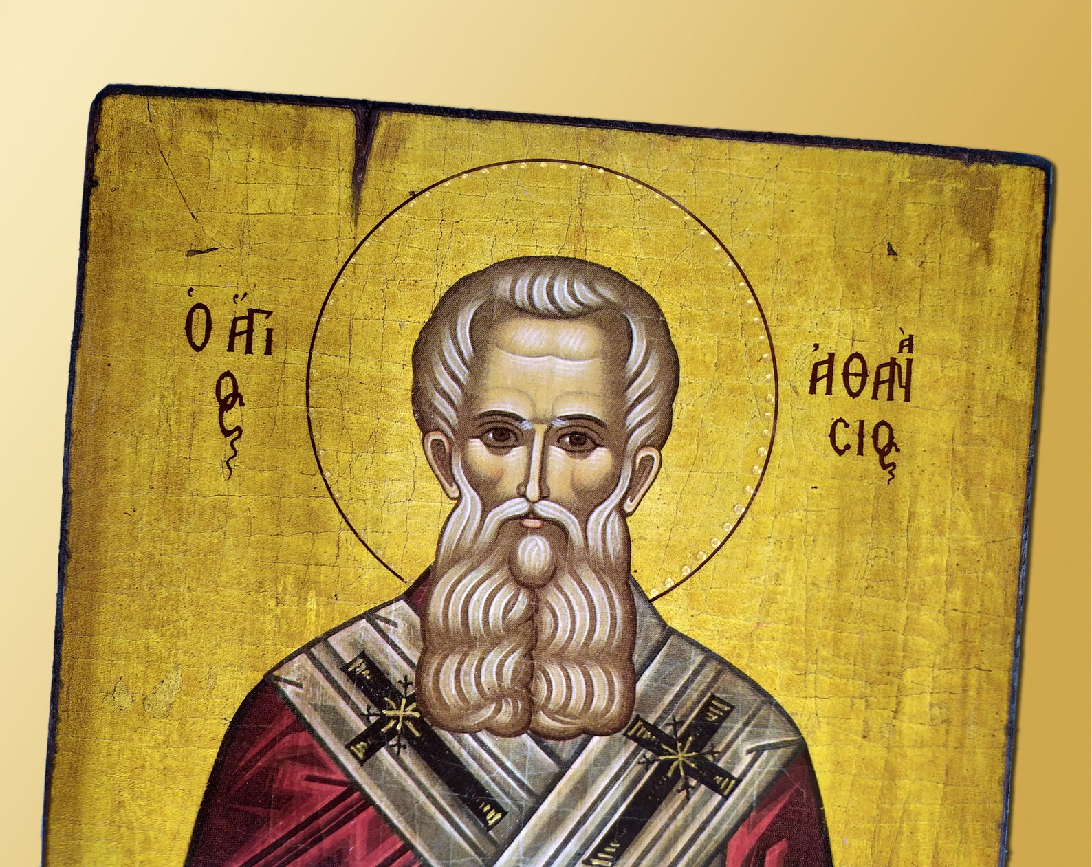 Saint Athanasius of Alexandria Icon Large Size 19x26cm-7.48x10.24in ...