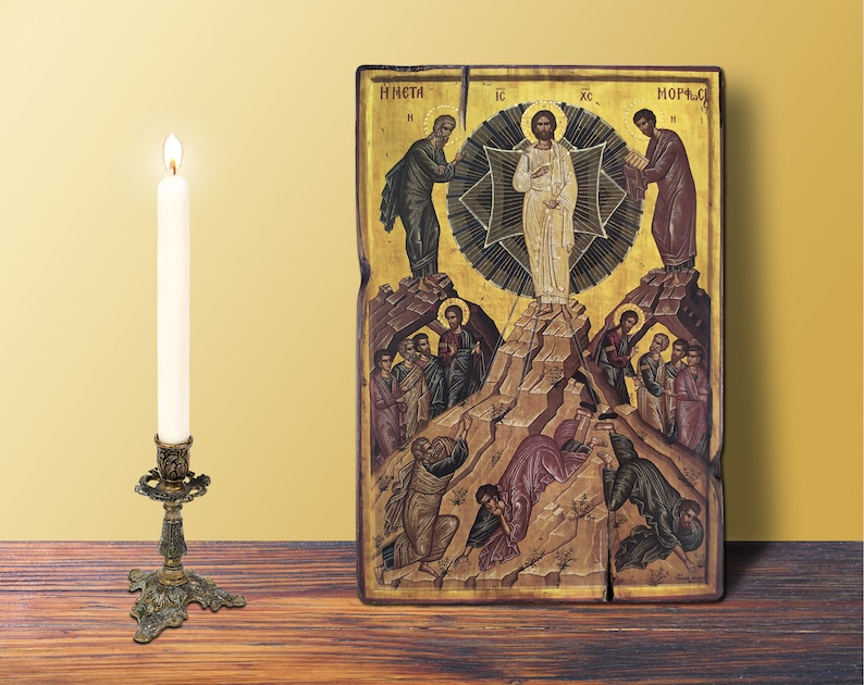Transfiguration of Jesus Christ Icon Byzantine Greek Orthodox - Etsy