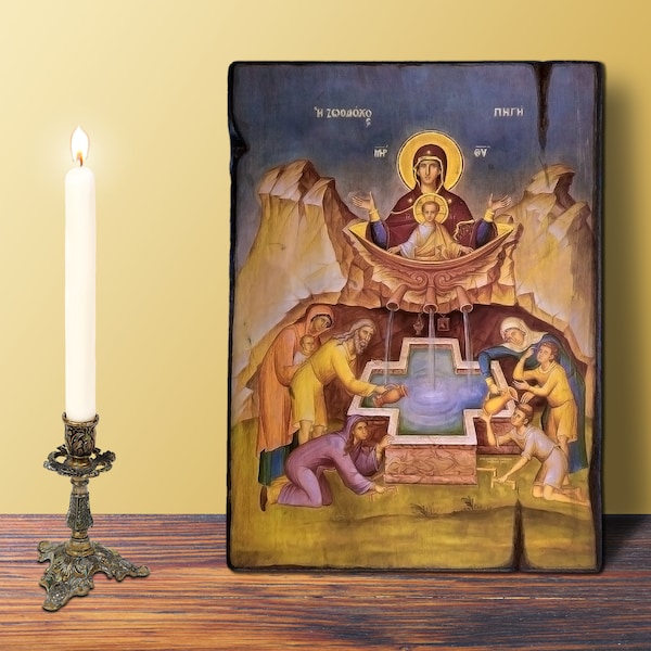 Life Giving Spring Icon - Etsy