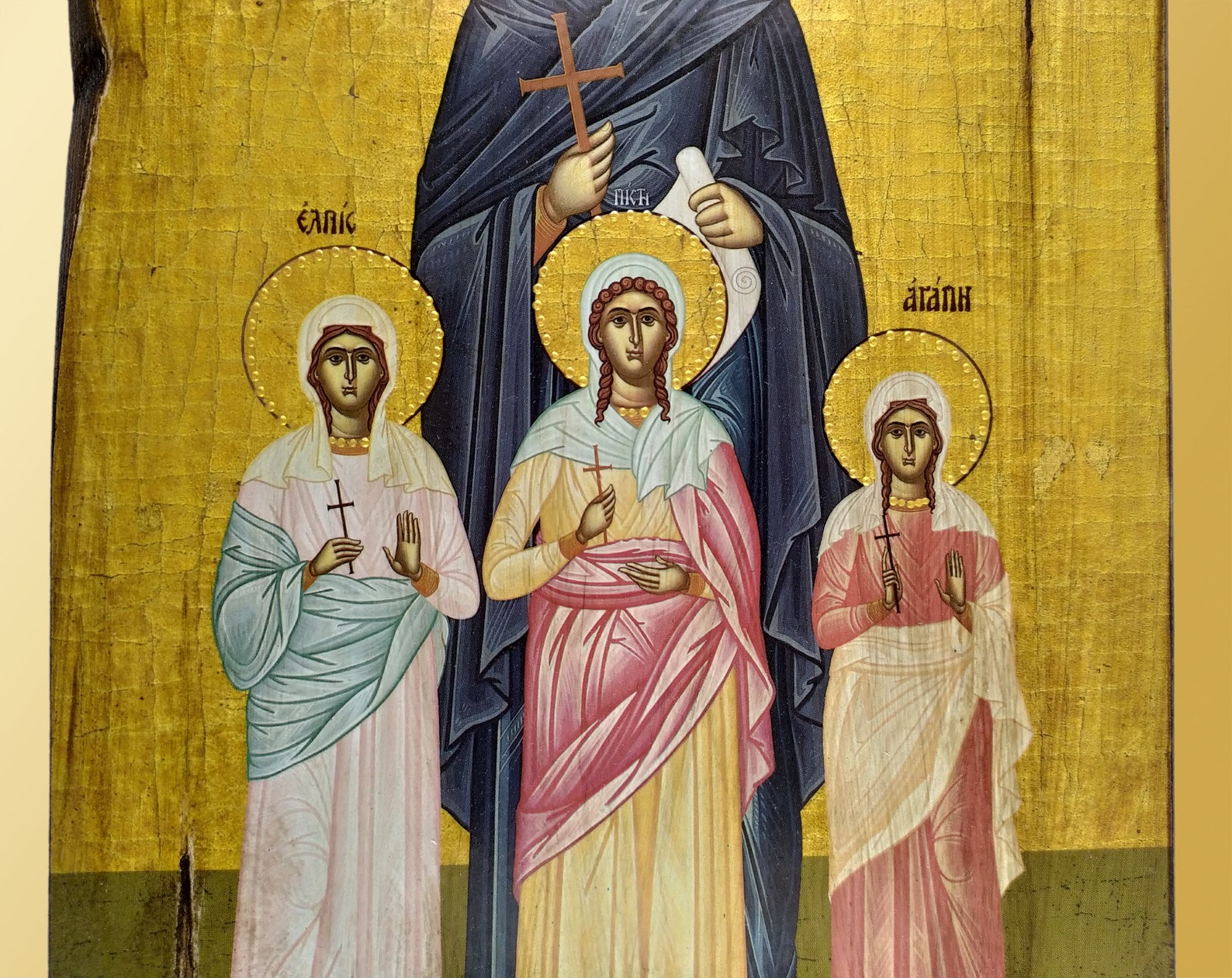 Saint Sophia and Daughters Faith Hope Love LARGE Icon | Etsy