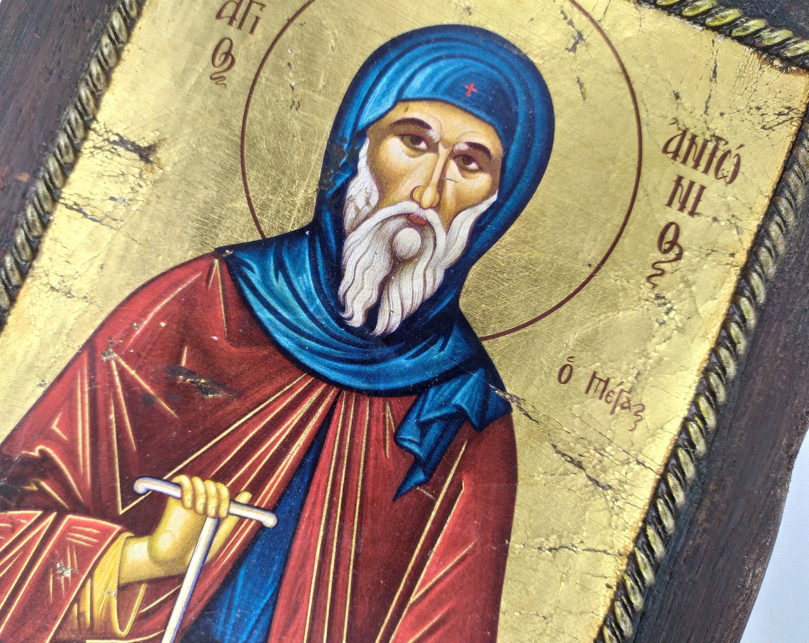 Saint Antony Icon LARGE Premium Quality Serigraph on Cotton - Etsy