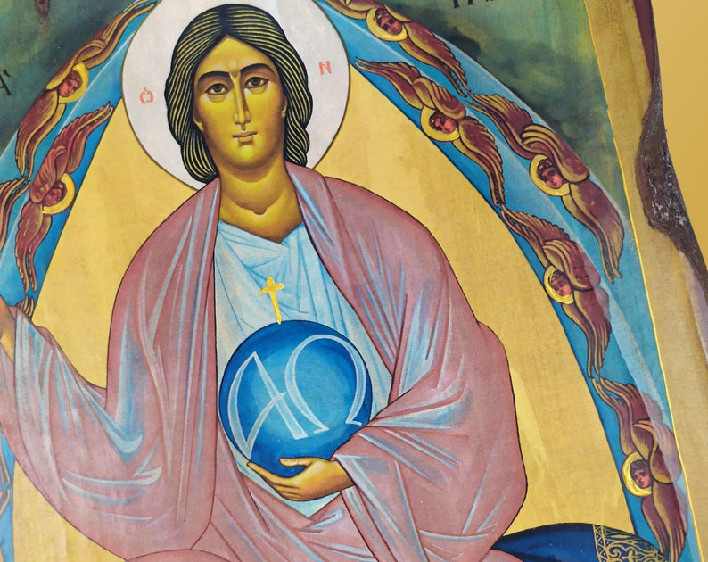 DEUS OMNIPOTENS Abba Pater Icon, Merciful God the Father, Handmade ...