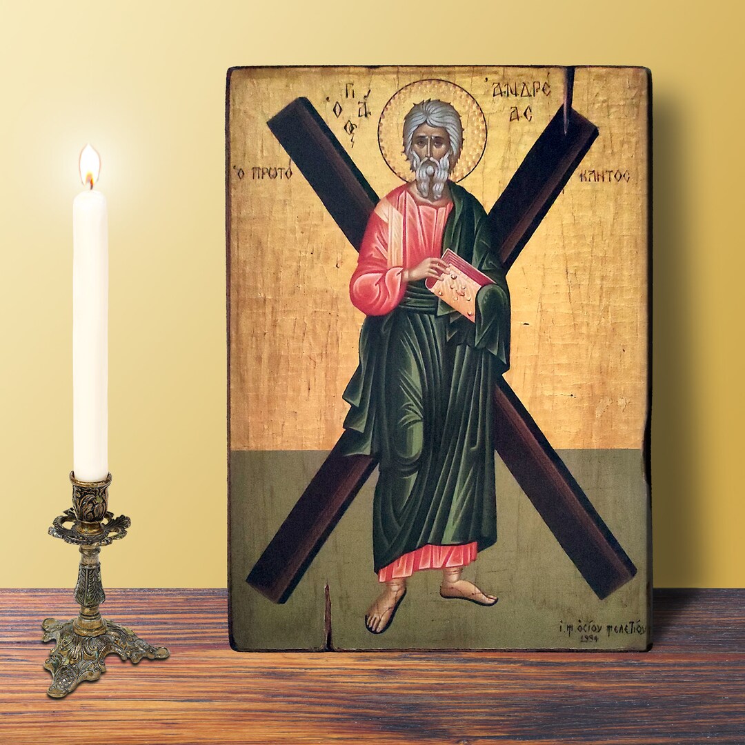 Saint Andrew Icon MEDIUM 14x20cm-5.51x7.87in the Apostle, the First ...