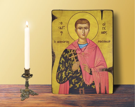 SAINT EUGENE RODIONOV Icon the New Martyr Orthodox Handmade - Etsy