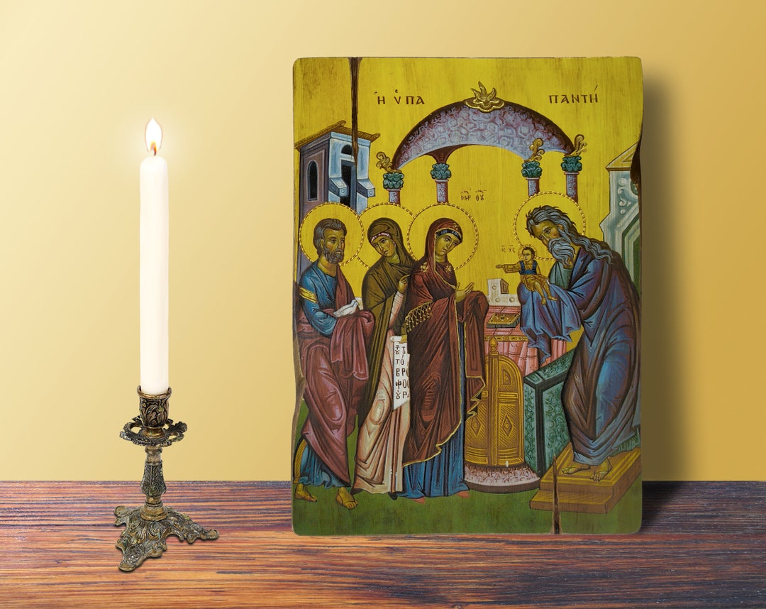 Christ Presentation in the Temple Icon, SMALL 10x14cm-3.94x5.51in ...