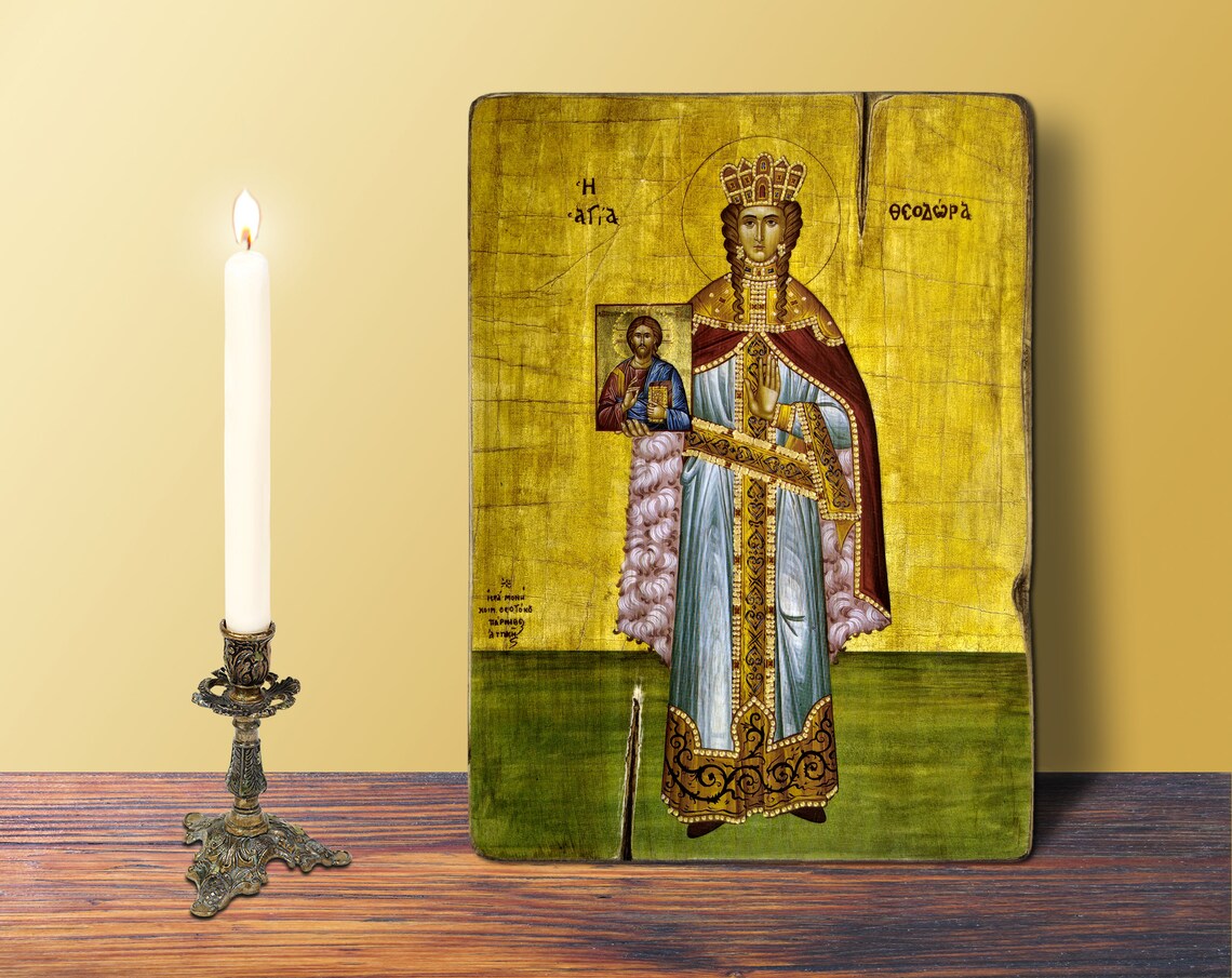 Saint Theodora Empress of Byzantium Icon SMALL - Etsy
