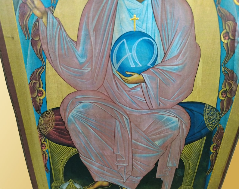 DEUS OMNIPOTENS Abba Pater Icon, Merciful God the Father, Handmade ...