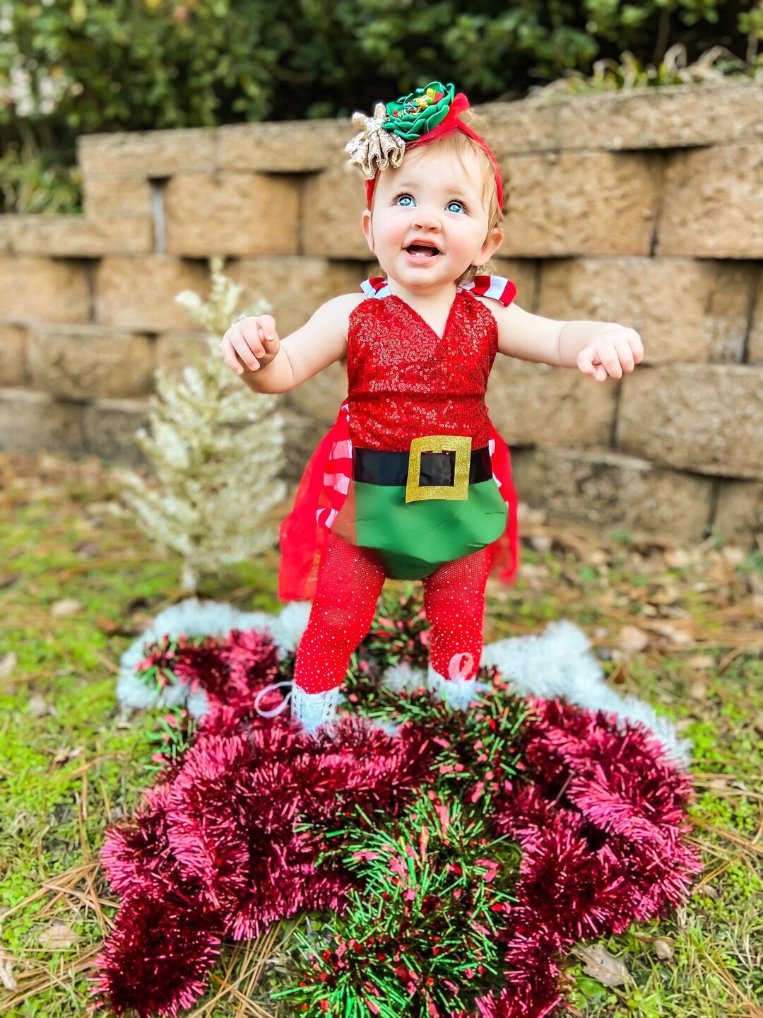 Elf Sequin Romper Costume - Etsy