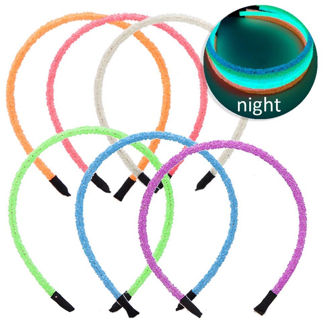 Glow in the Dark Headbands Sparkle Headbands Glitter Headbands - Etsy