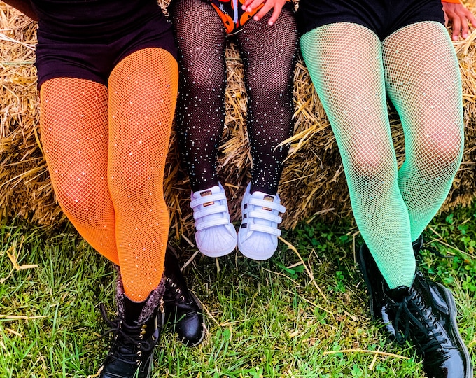 HALLOWEEN Bedazzled Tights - Glitter Tights - Sparkle Tights - Bling ...