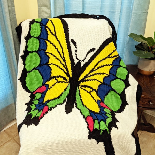 Butterfly Afghan Pattern - Etsy