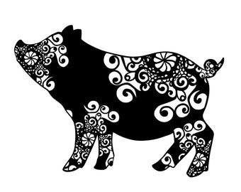 Pig Sticker Decal - Etsy