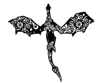 Dragon Vinyl Decal | Etsy