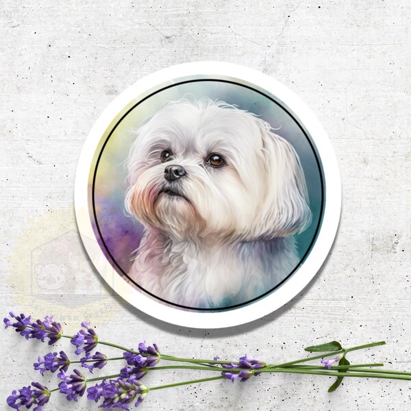 Maltese Dog Stickers - Etsy