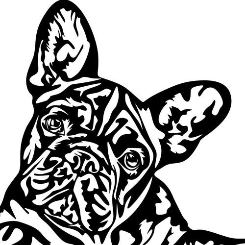 Frenchie Vinyl Decal French Bulldog Sticker Frenchie - Etsy