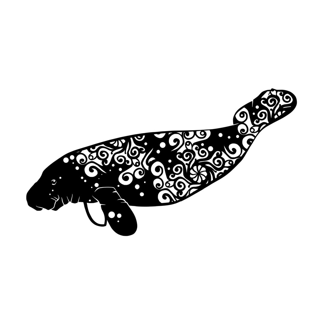 Manatee Mandala Vinyl Decal: Car, Truck, Tumbler Sticker - Etsy