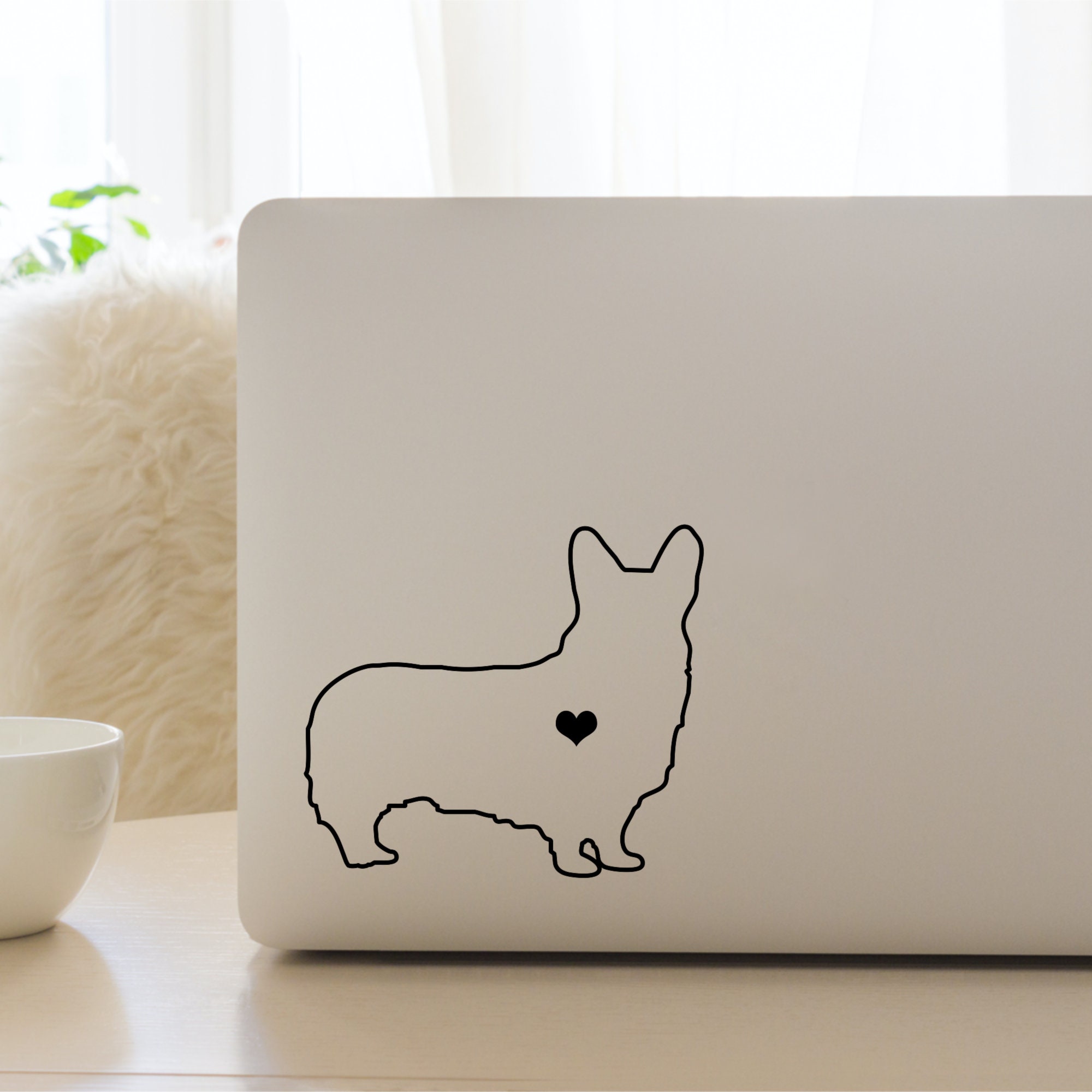 Corgi Vinyl Decal Dog Decal Truck Window Decal Handmade | Etsy