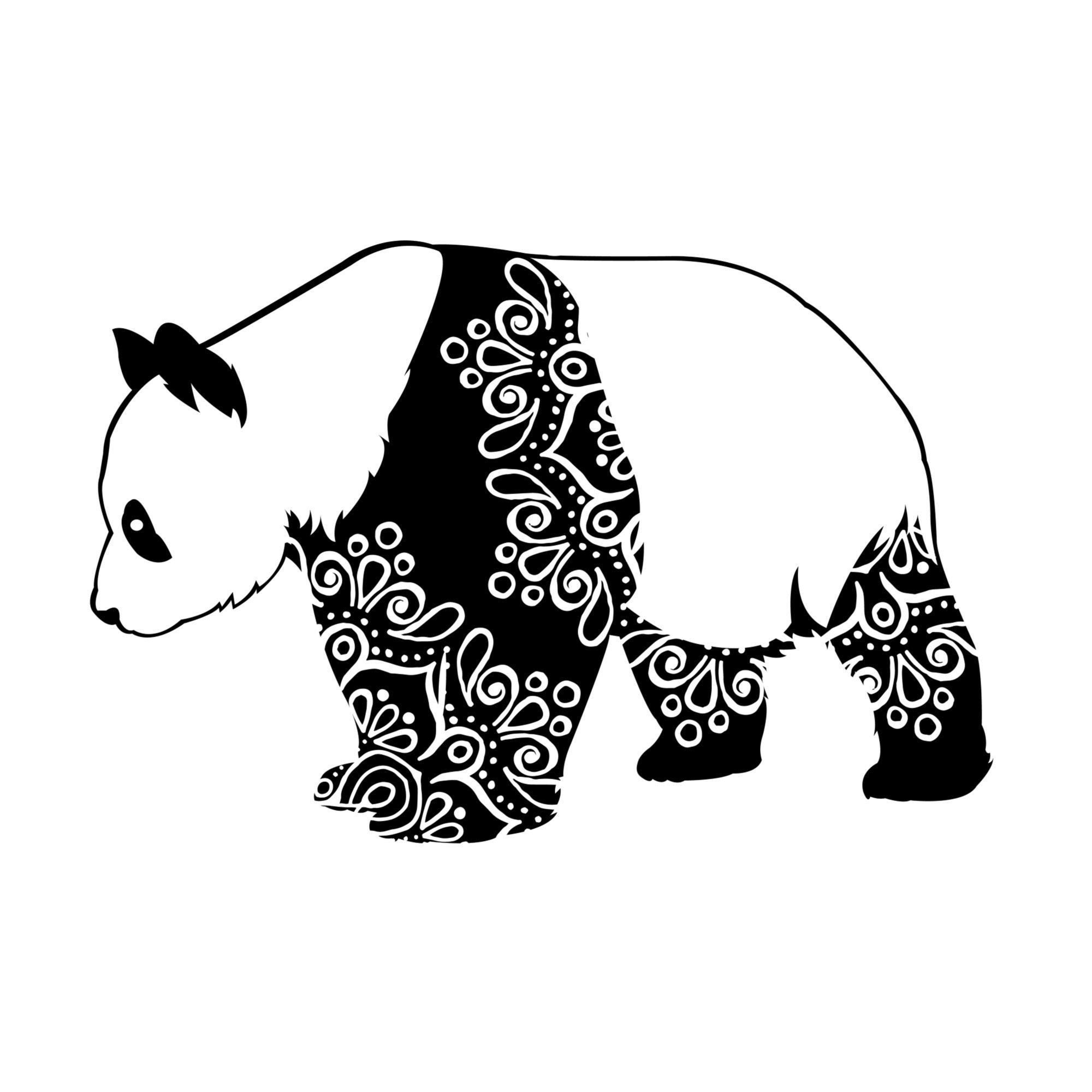 Panda Vinyl Decal Panda Decal Truck Window Decal Panda - Etsy