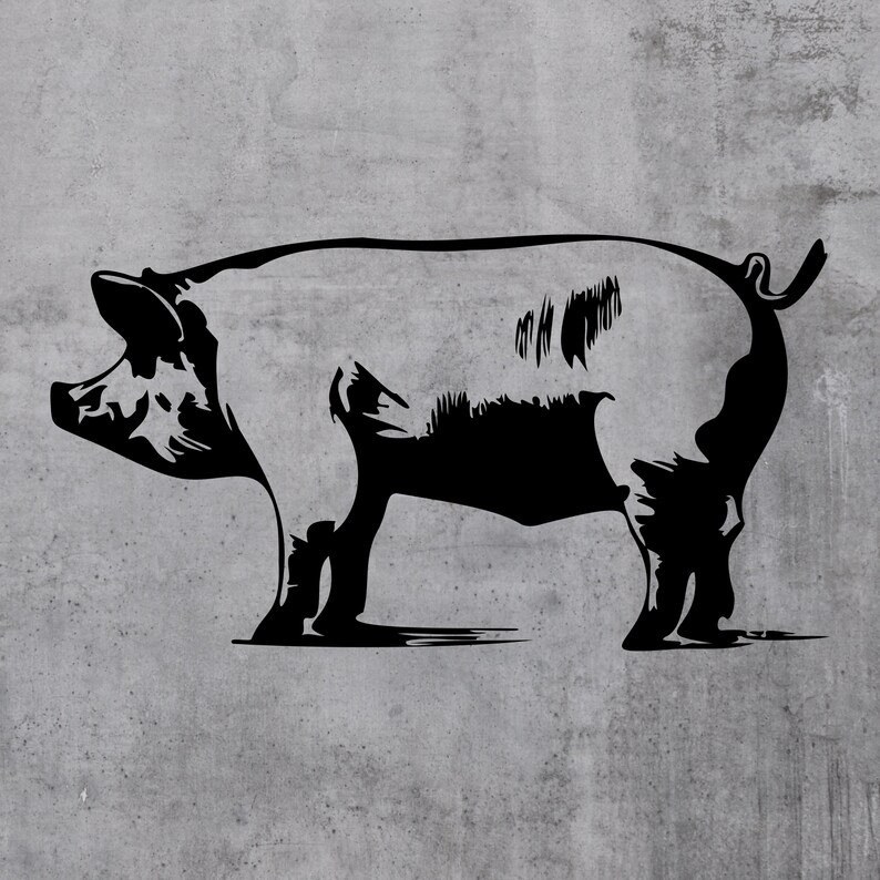 Pig Vinyl Decal: Farm Animal Car, Laptop, or Tumbler Sticker - Etsy