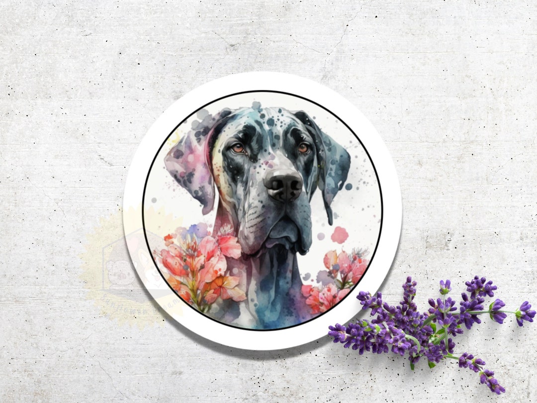 Great Dane Stickers, Dane Mail Stickers, Great Dane Card Stickers, Cute ...