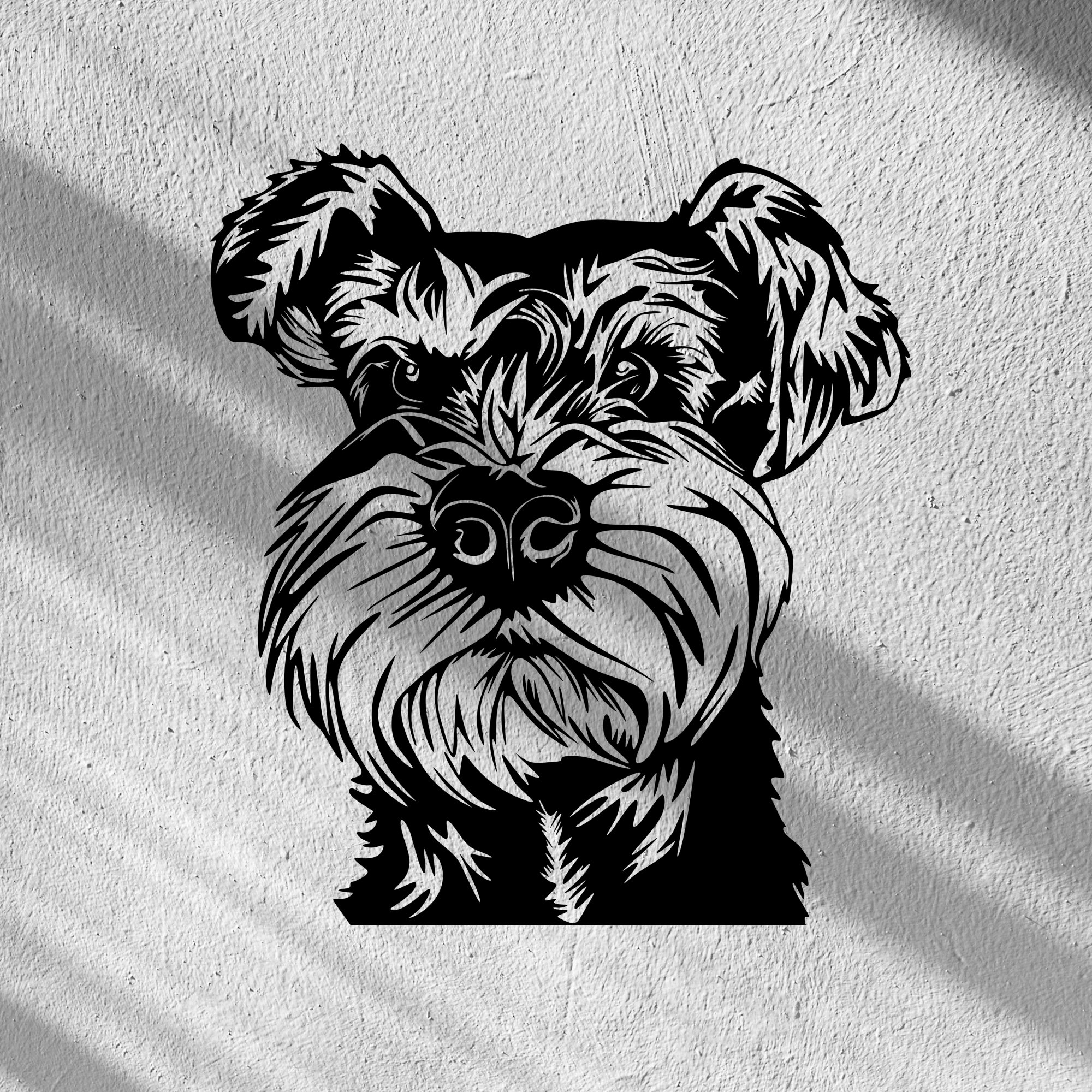 Schnauzer Vinyl Decal Mini Schnauzer Decal Truck Window | Etsy