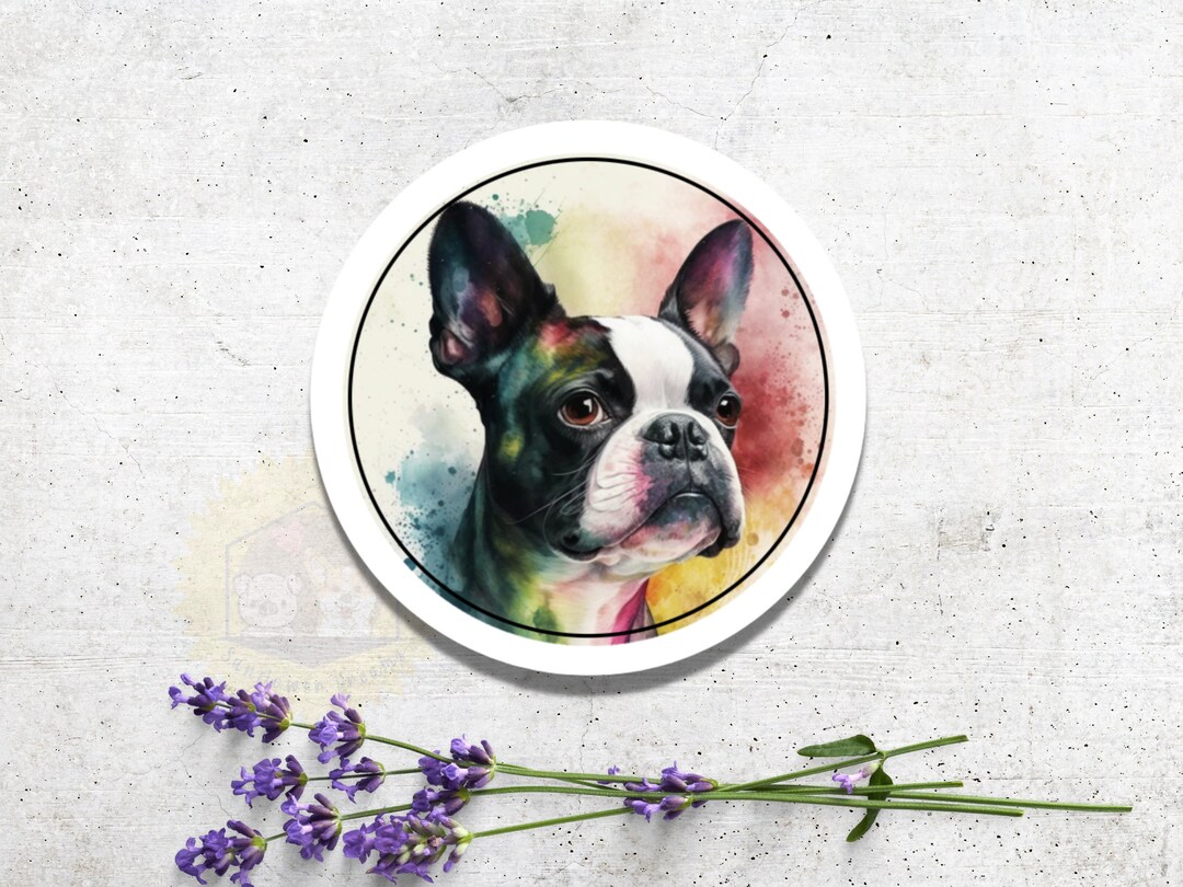 Boston Terrier Stickers, Dog Mail Stickers, Dog Stationary Stickers ...