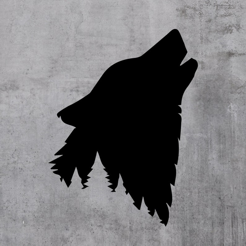 Wolf Vinyl Decal: Car, Laptop, Tumbler Sticker - Etsy