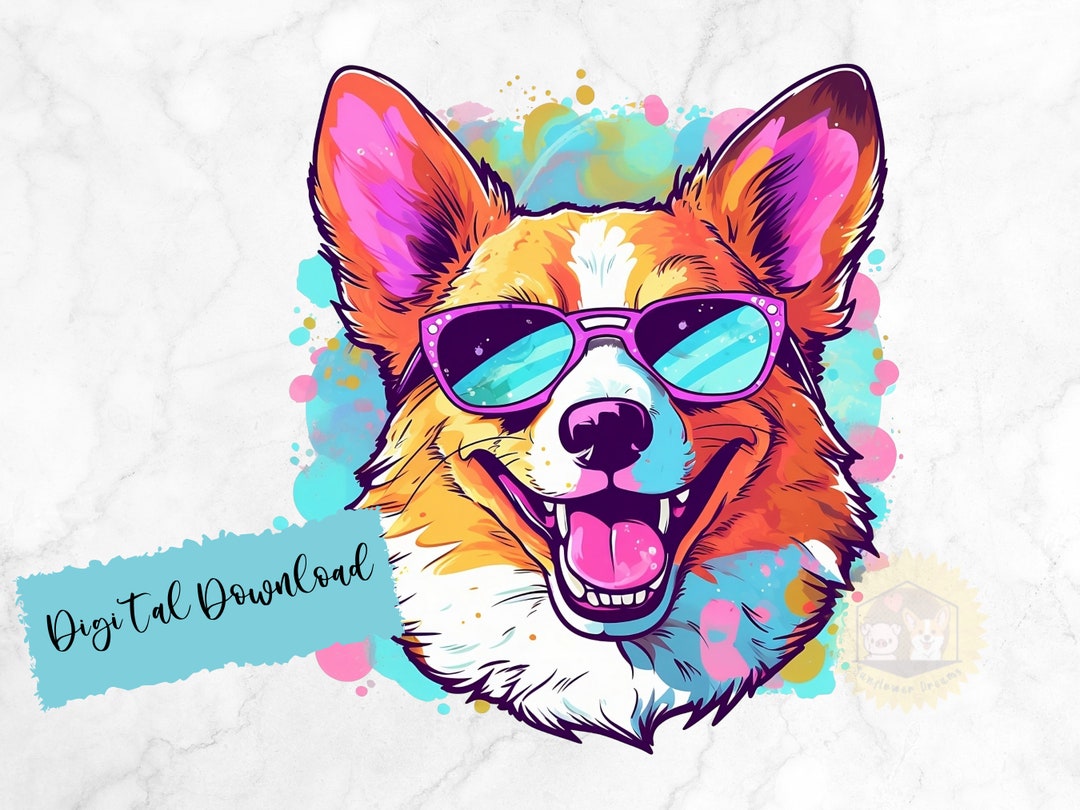 Watercolor Corgi Art Print: Dog Illustration (digital Download) - Etsy