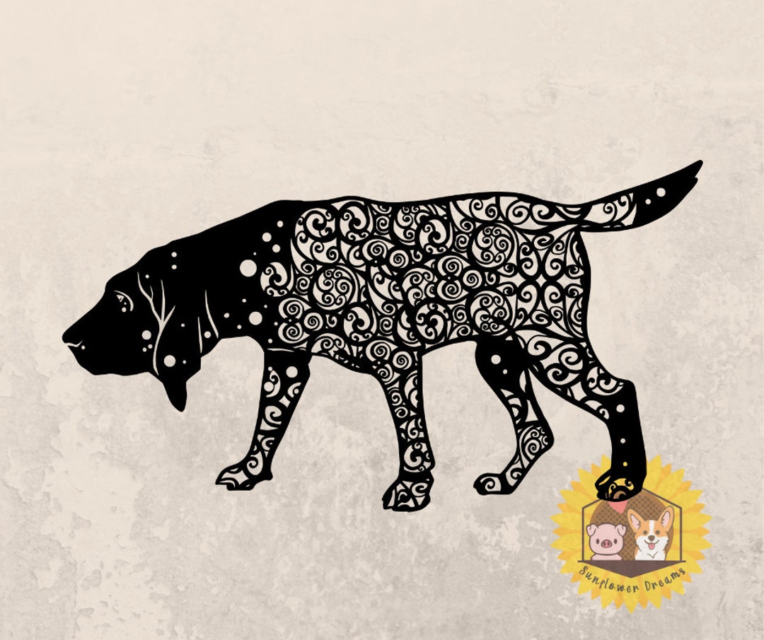 Bloodhound Vinyl Decal, Truck Decal, Bloodhound Sticker, Car Decal ...